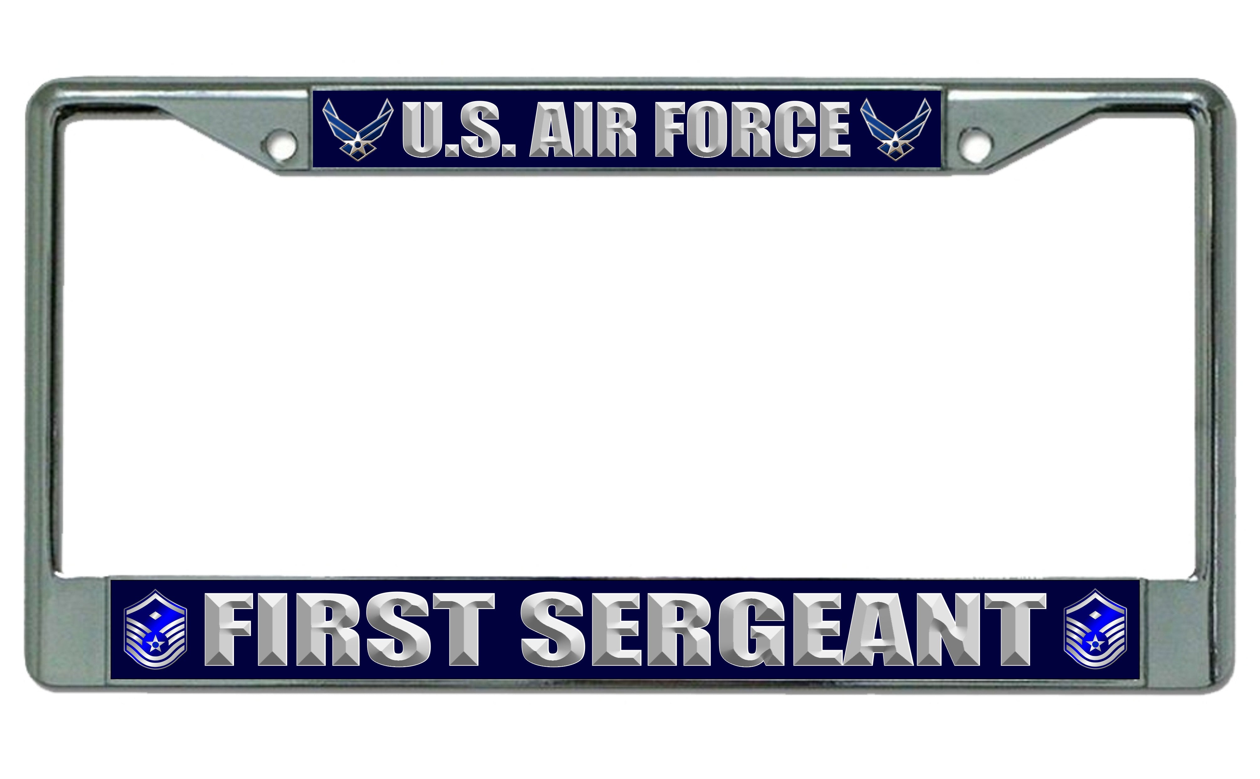 U.S. Air Force First Sergeant Photo License Plate Frame – Auto License ...