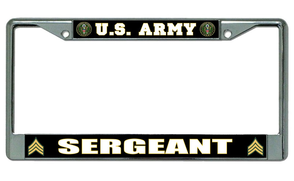 U.S. Army Sergeant Photo License Plate Frame – Auto License Plates Frames