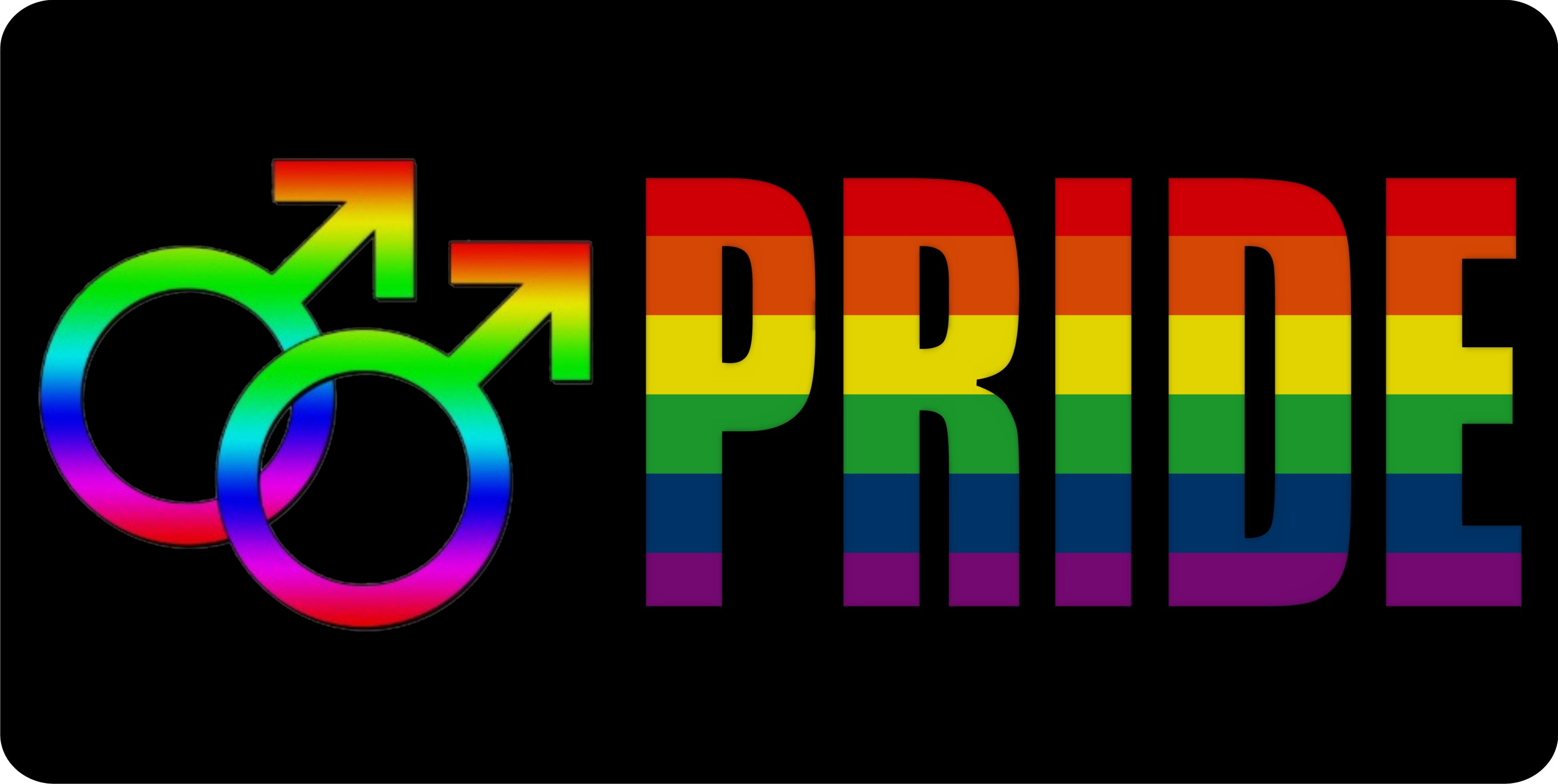 Male Pride Photo License Plate – Auto License Plates Frames