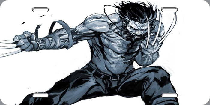 Wolverine Unmasked Photo License Plate – Auto License Plates Frames