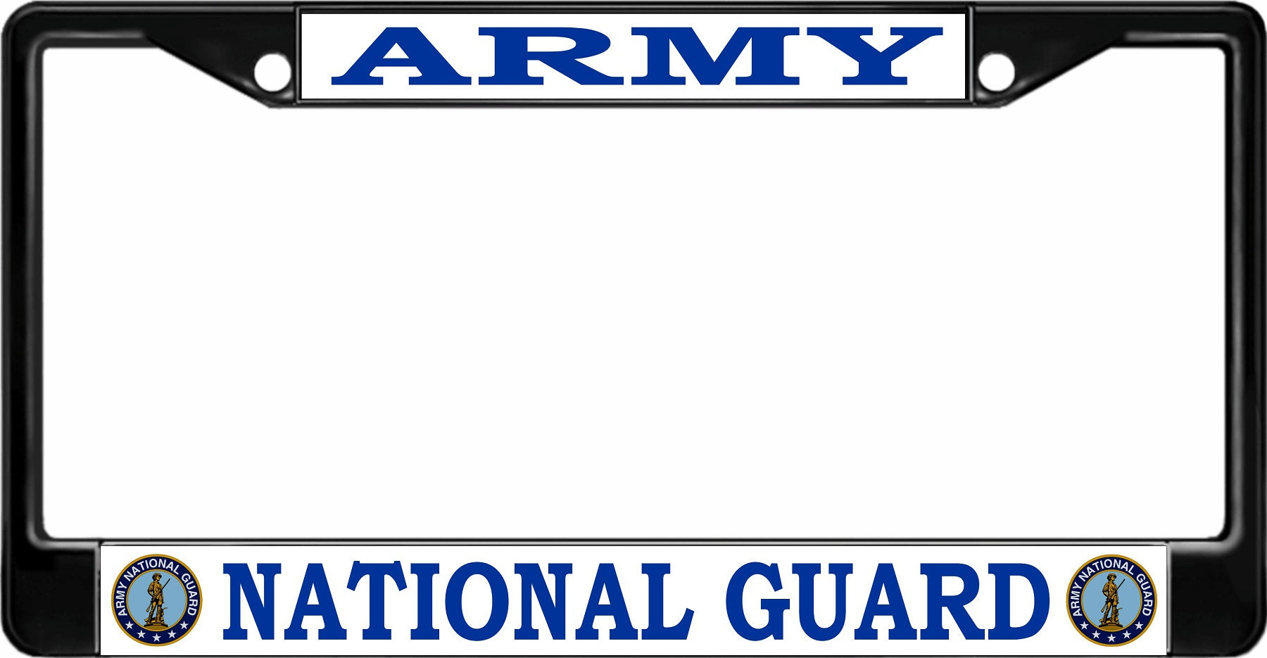 Army National Guard Black License Plate Frame – Auto License Plates Frames