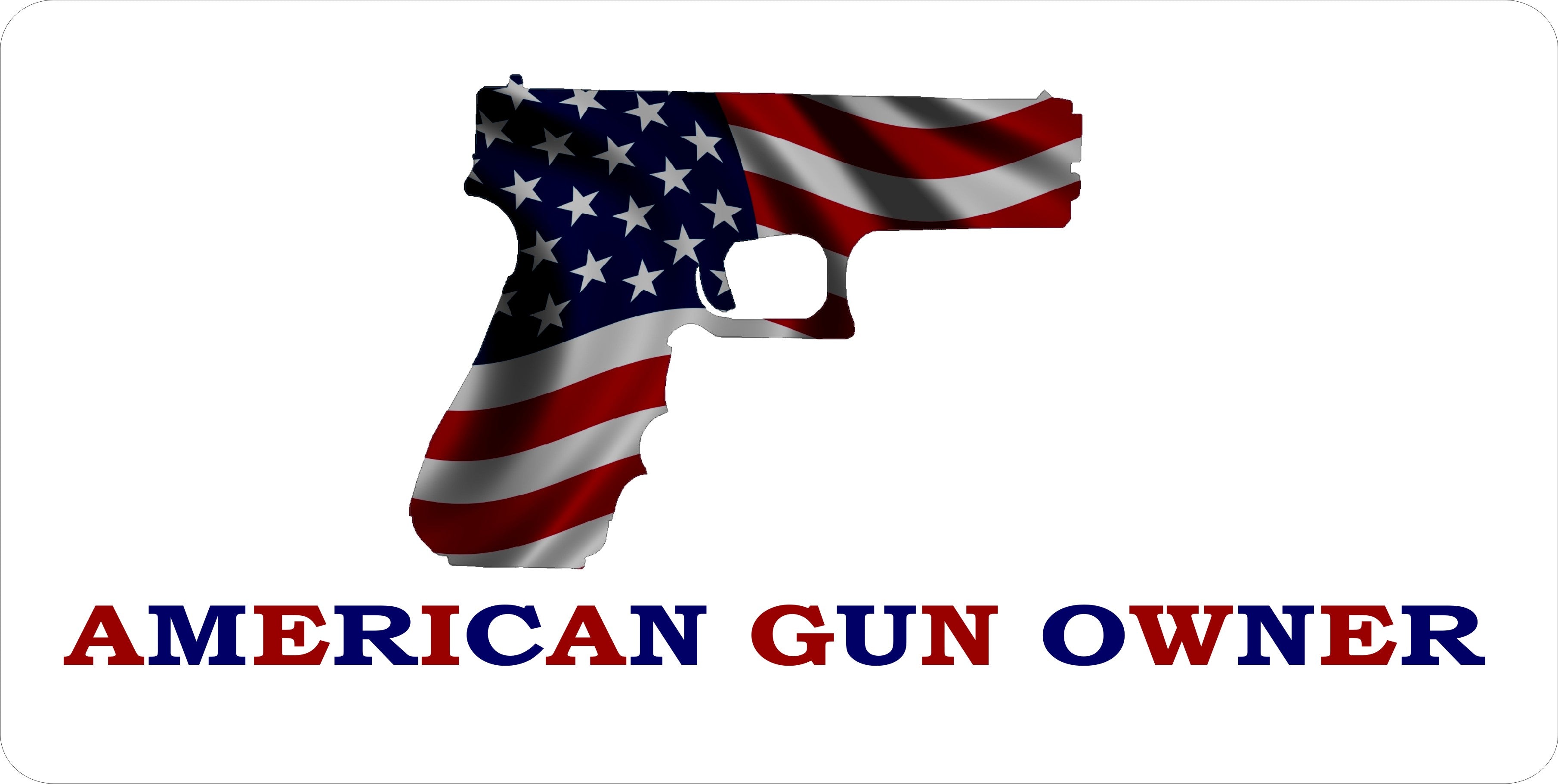 American Gun Owner Photo License Plate – Auto License Plates Frames