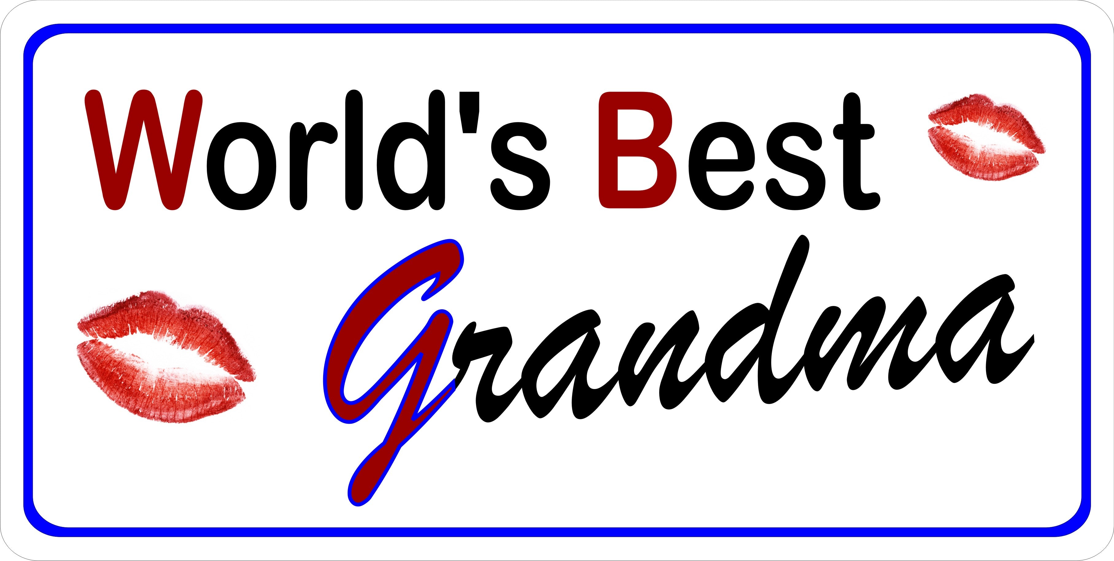 World's Best Grandma Photo License Plate – Auto License Plates Frames