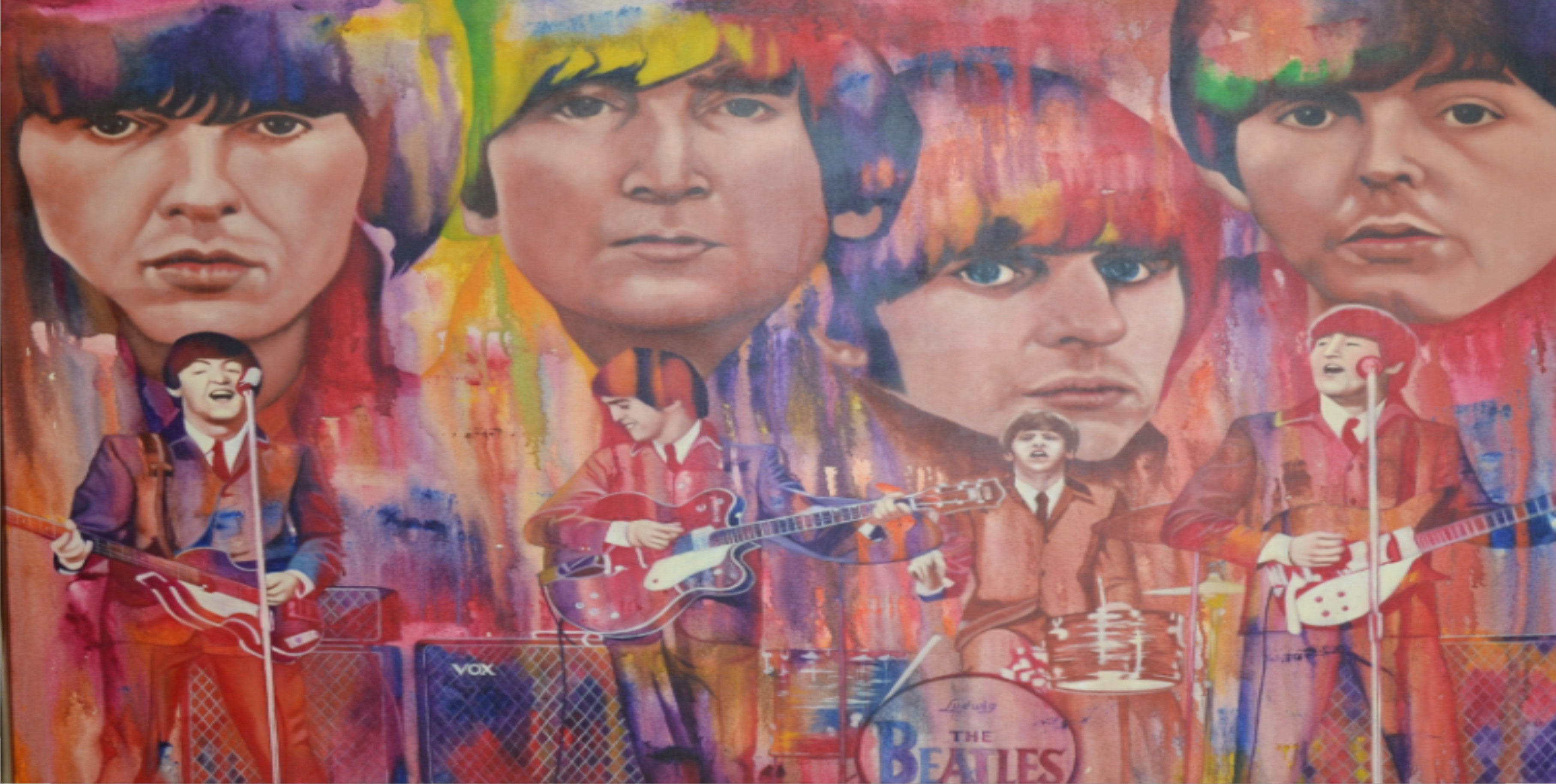 The Beatles Collage Painting Photo License Plate – Auto License Plates ...