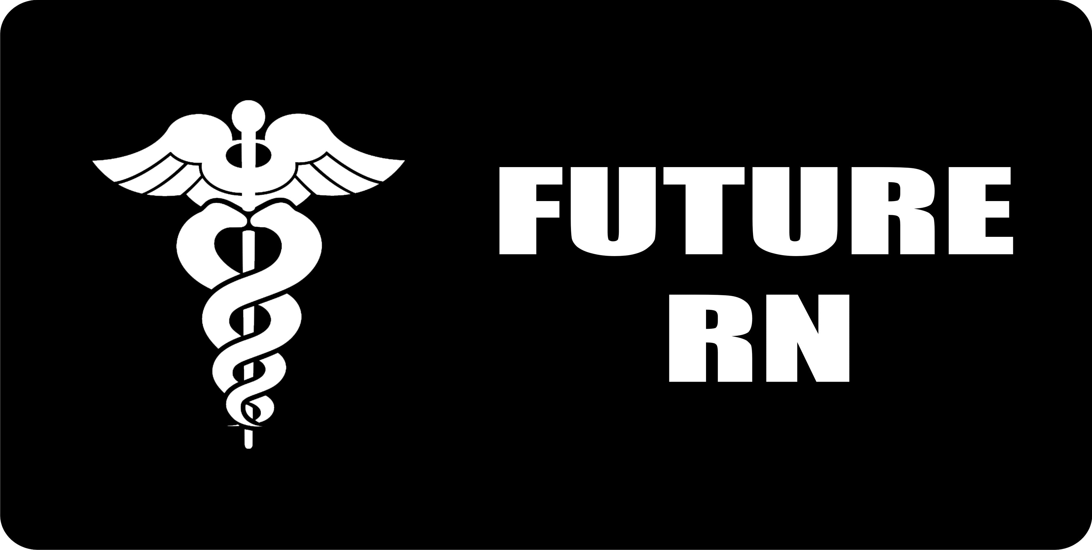 Future RN Black Photo License Plate – Auto License Plates Frames