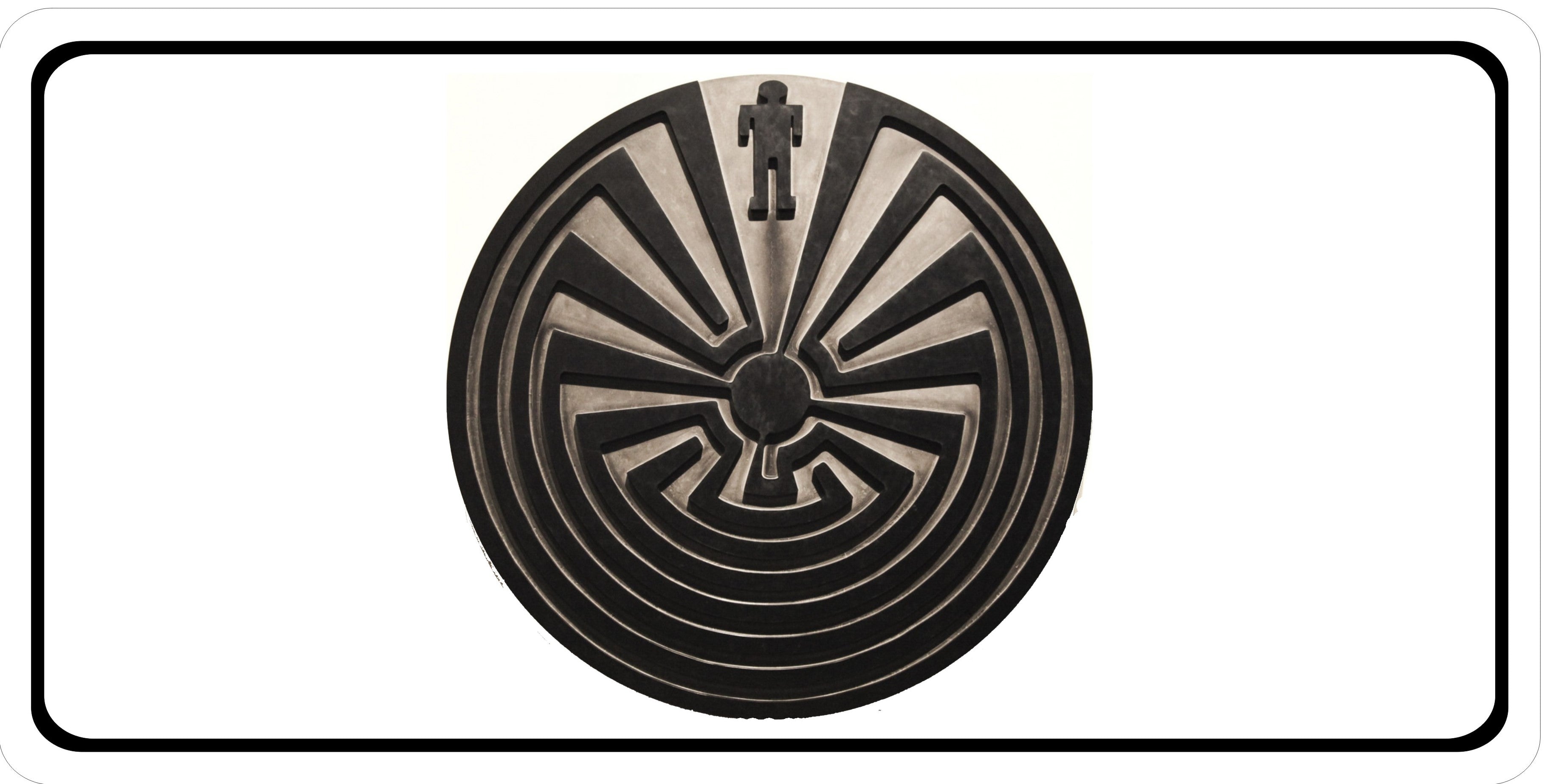 Native American Man In The Maze Photo License Plate – Auto License ...