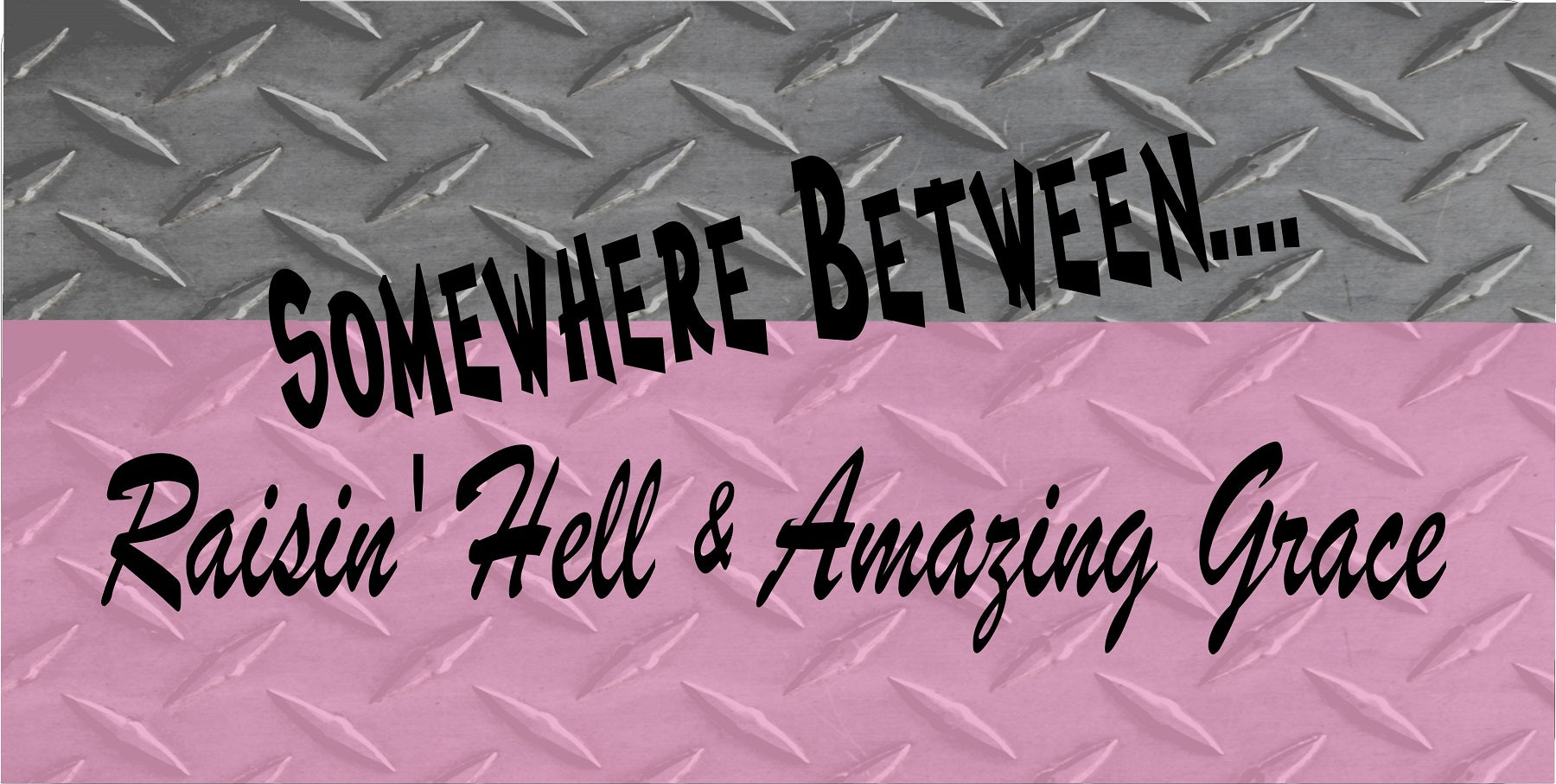 Somewhere Between Raisin' Hell Photo License Plate – Auto License ...