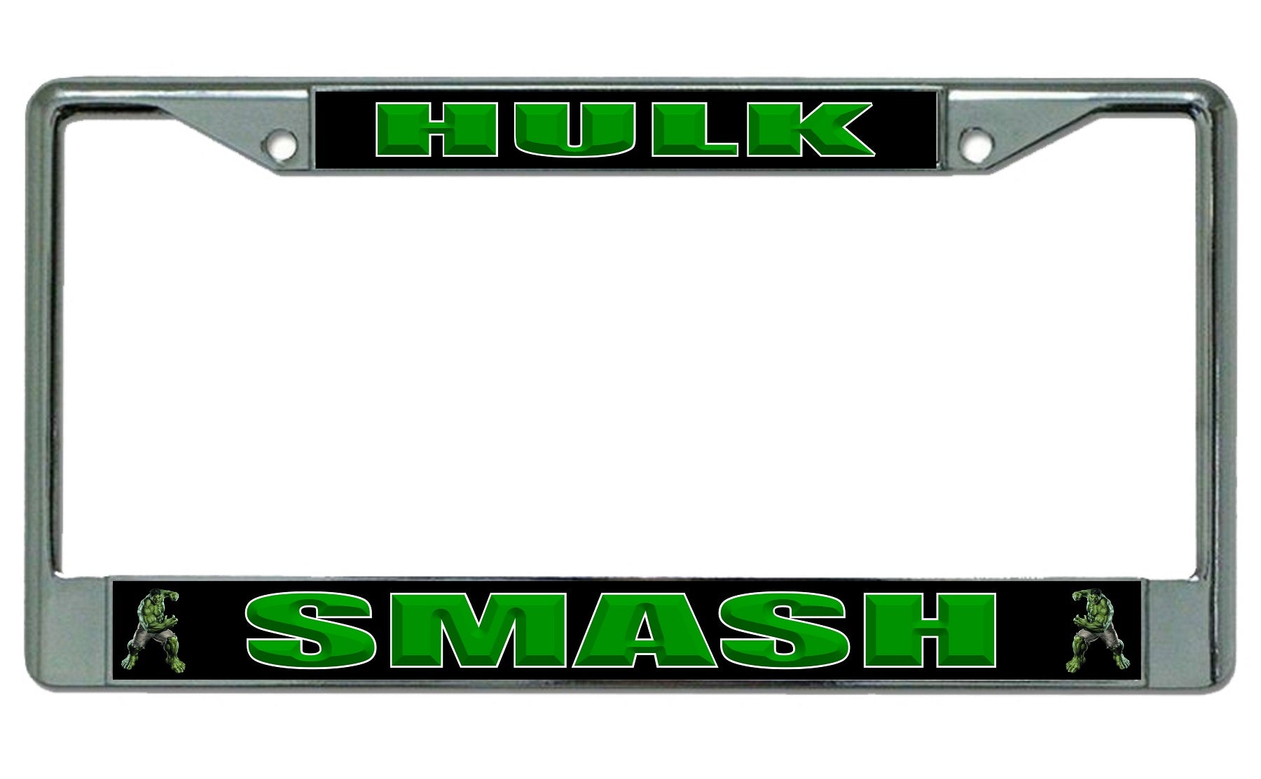 Hulk Smash Chrome License Plate Frame – Auto License Plates Frames