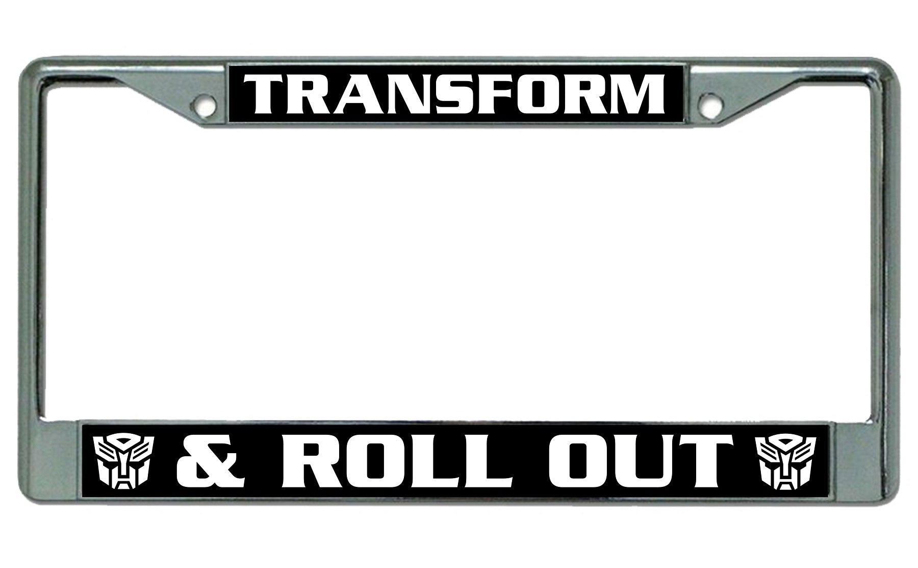 Transform & Roll Out Chrome License Plate Frame – Auto License Plates ...