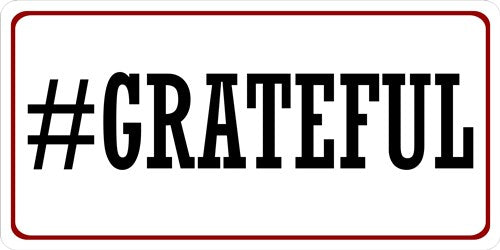 Hashtag Grateful Photo License Plate – Auto License Plates Frames