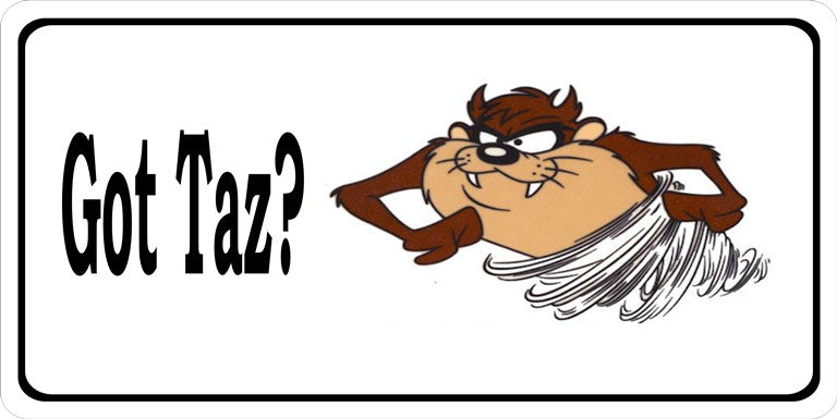 Got Taz Photo License Plate – Auto License Plates Frames