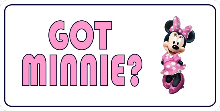 Got Minnie Photo License Plate – Auto License Plates Frames