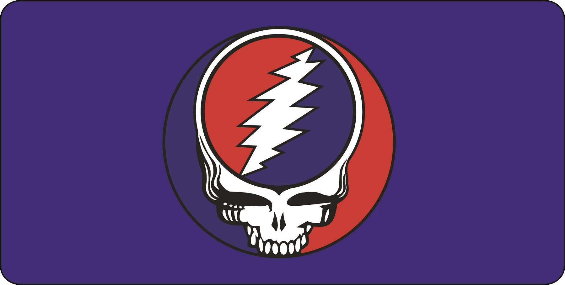 Grateful Dead Blue Skull License Plate – Auto License Plates Frames