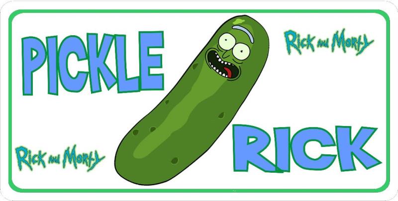 Pickle Rick Photo License Plate – Auto License Plates Frames