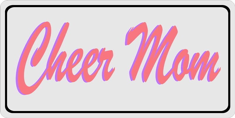 Cheer Mom Photo License Plate – Auto License Plates Frames