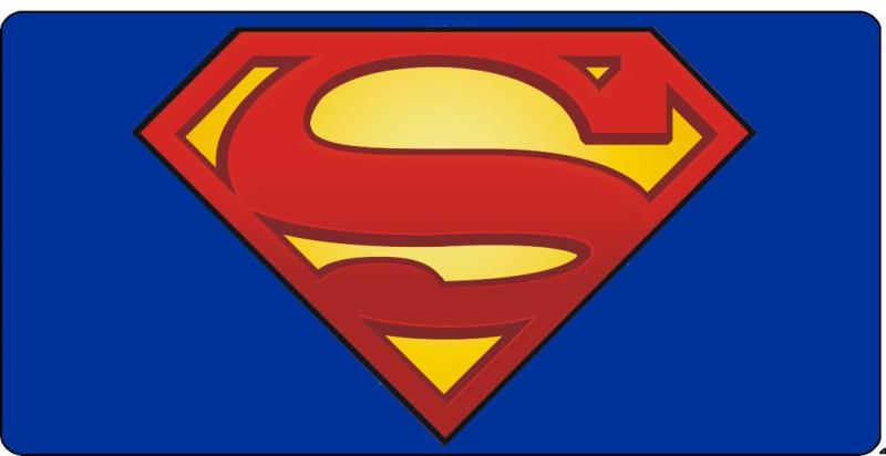 Superman Logo #2 Photo License Plate – Auto License Plates Frames