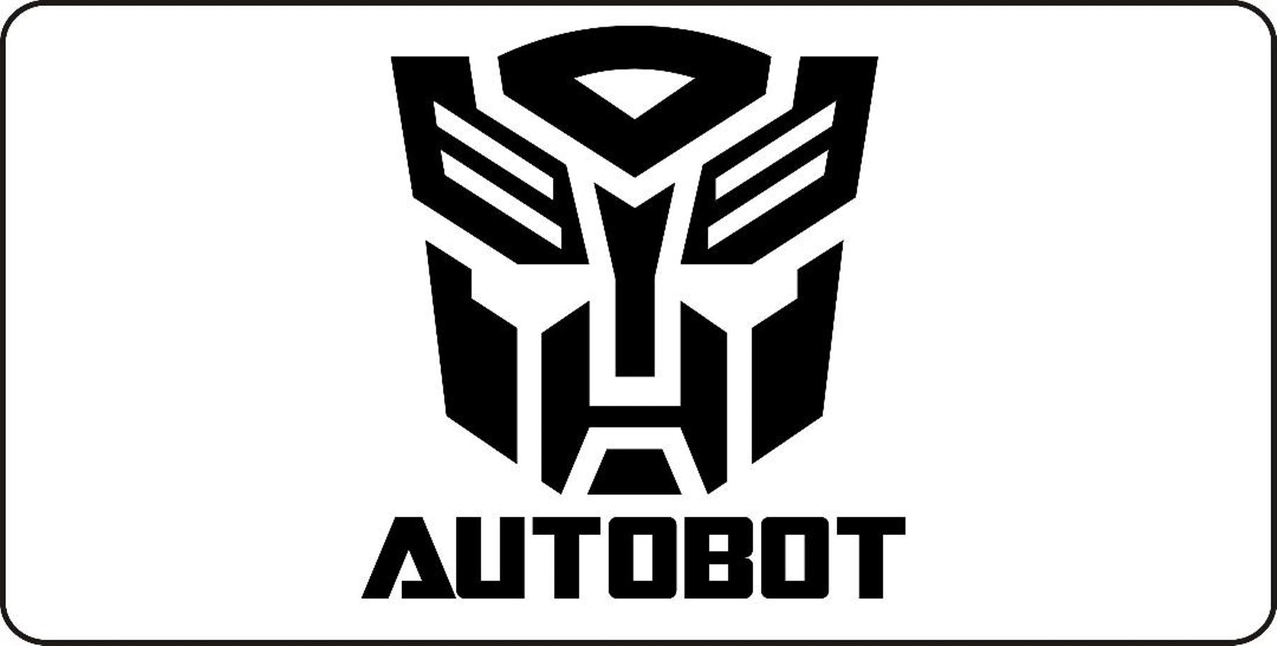 Transformers Autobot Logo Photo License Plate – Auto License Plates Frames