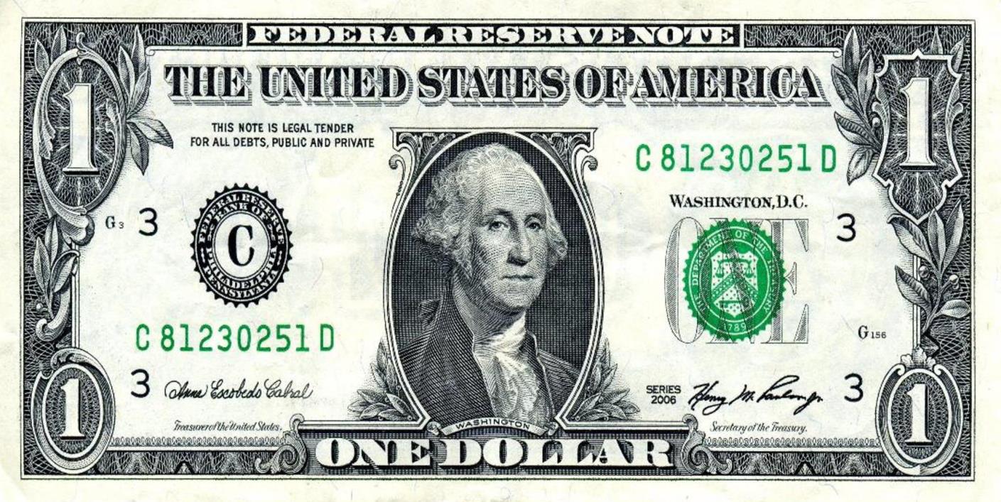 One Dollar Bill Photo License Plate – Auto License Plates Frames