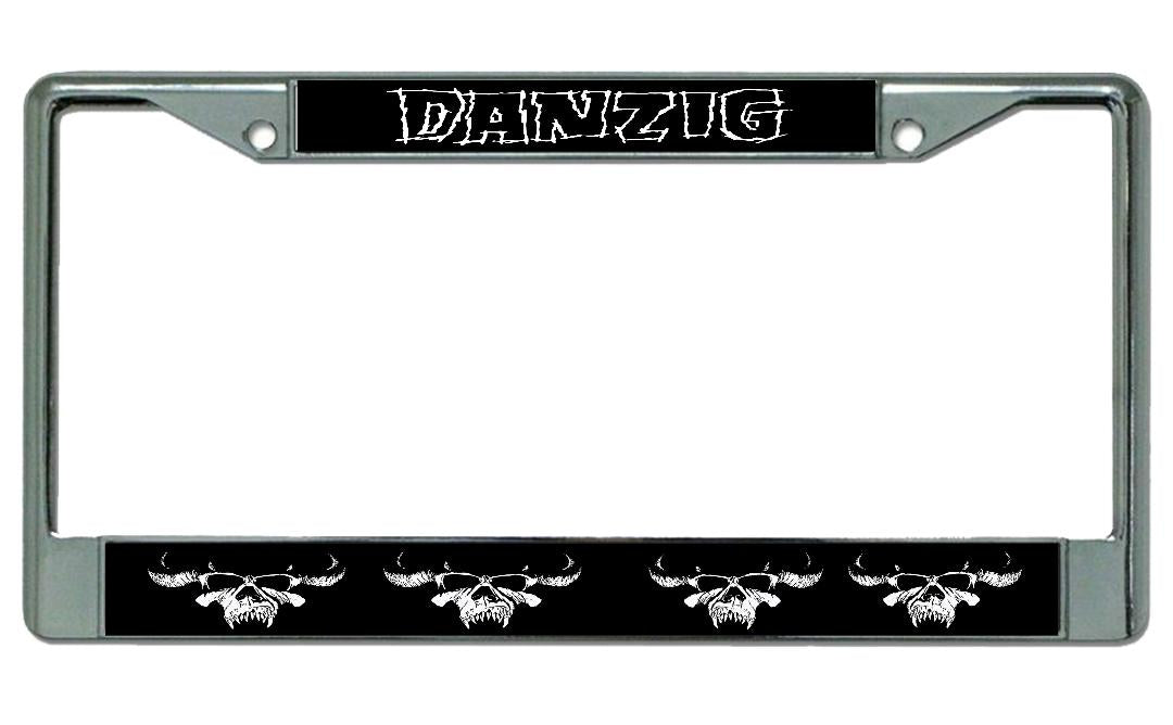 Danzig Multi Logo Chrome License Plate Frame – Auto License Plates Frames