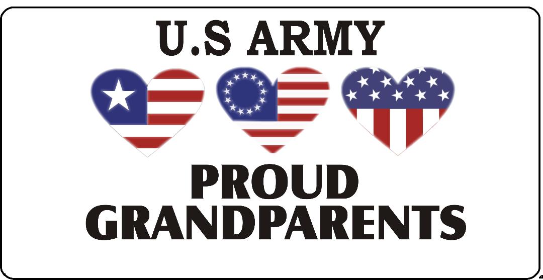 Proud Grandparents U.S. Army Photo License Plate – Auto License Plates ...