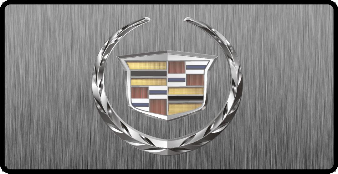 Cadillac Logo 3D Look Flat Photo License Plate – Auto License Plates Frames