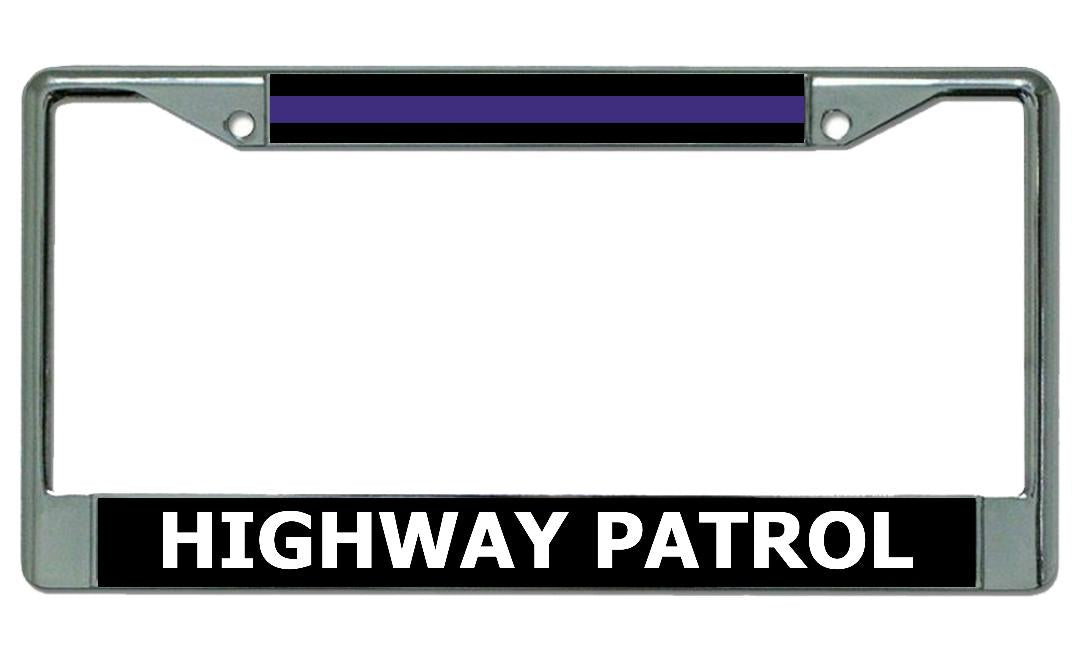 Highway Patrol Chrome License Plate Frame – Auto License Plates Frames