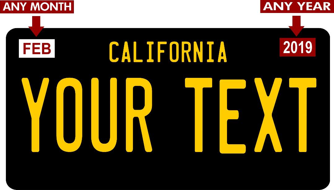 Custom State Personalized Novelty Photo License Plate – Auto License ...