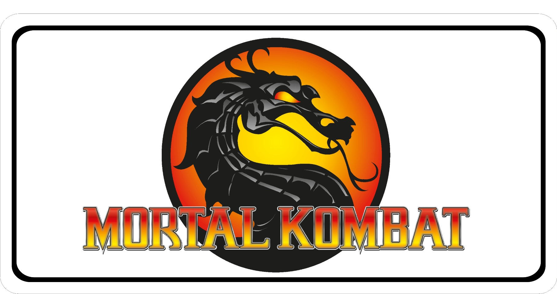 Mortal Kombat Photo License Plate – Auto License Plates Frames