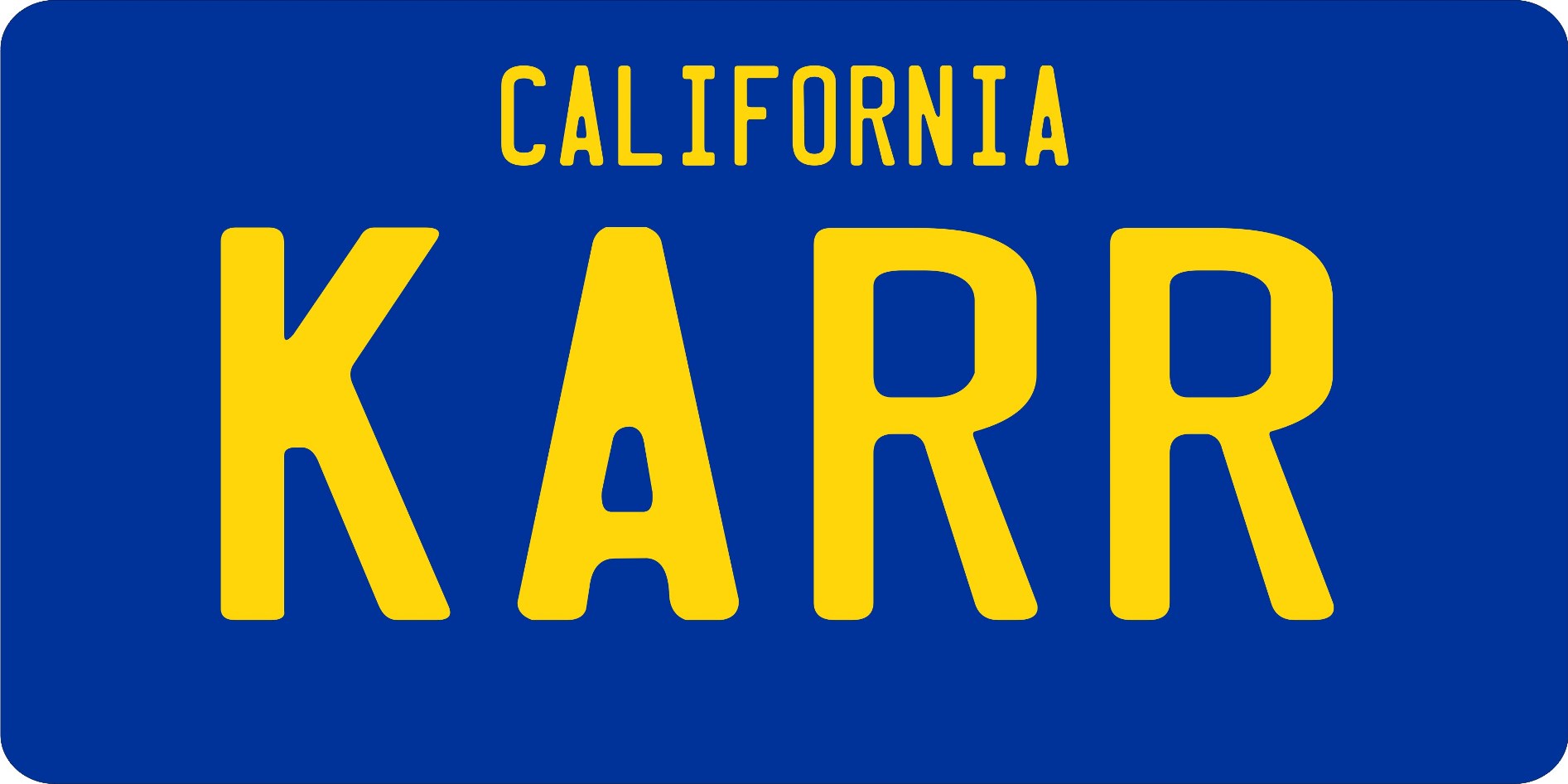 KARR California Replica Photo License Plate – Auto License Plates Frames