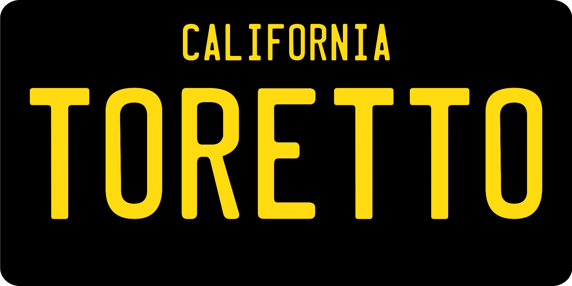 TORETTO California Replica Photo License Plate – Auto License Plates Frames
