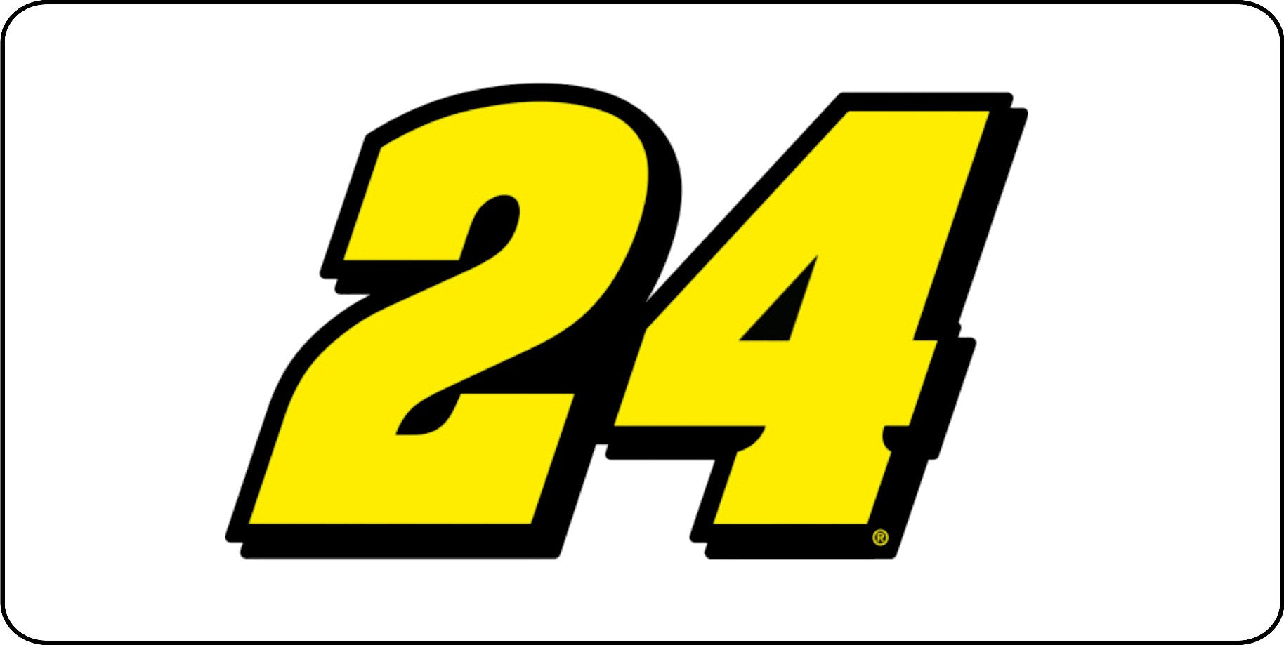 Nascar Racing #24 Photo License Plate – Auto License Plates Frames