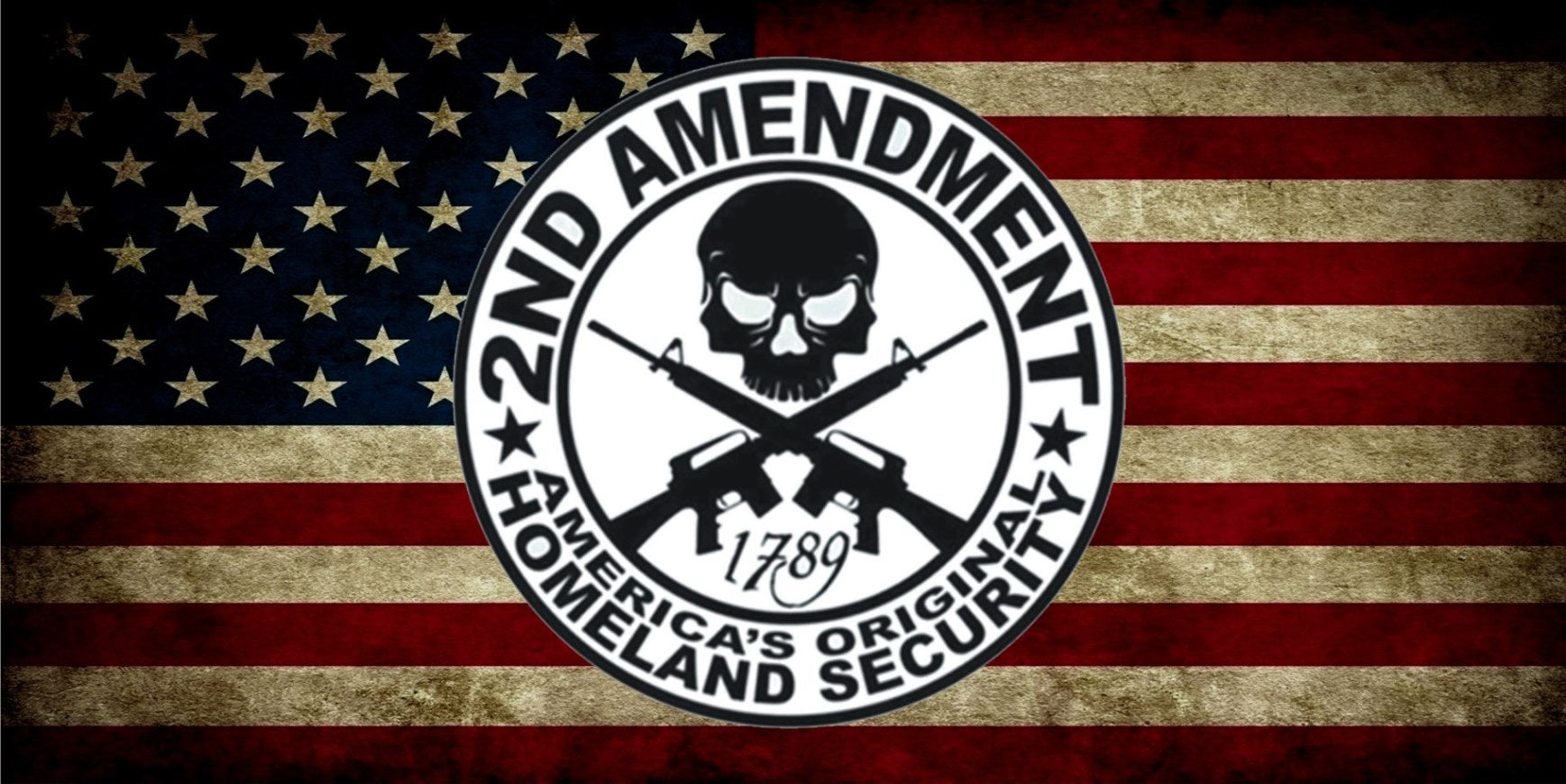 Homeland Security On American Flag Photo License Plate – Auto License ...