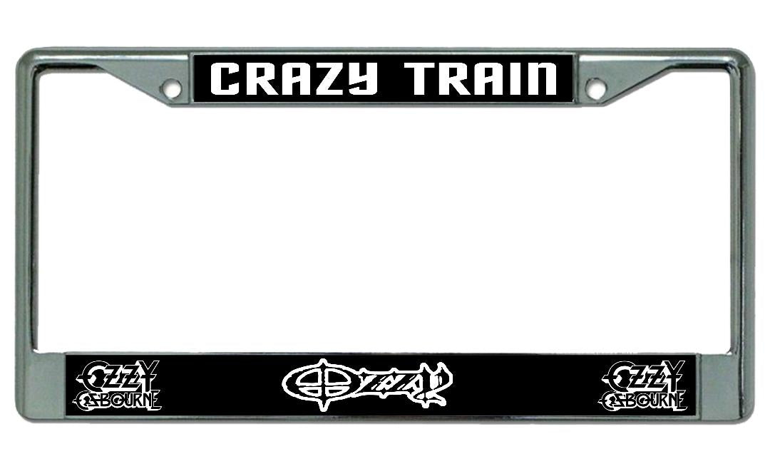 Ozzy Osbourne Crazy Train Chrome License Plate Frame – Auto License ...