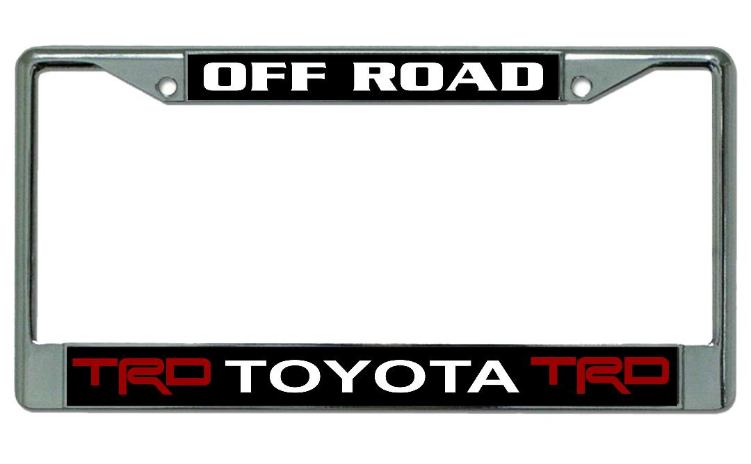 Toyota TRD Off Road Chrome License Plate Frame – Auto License Plates Frames