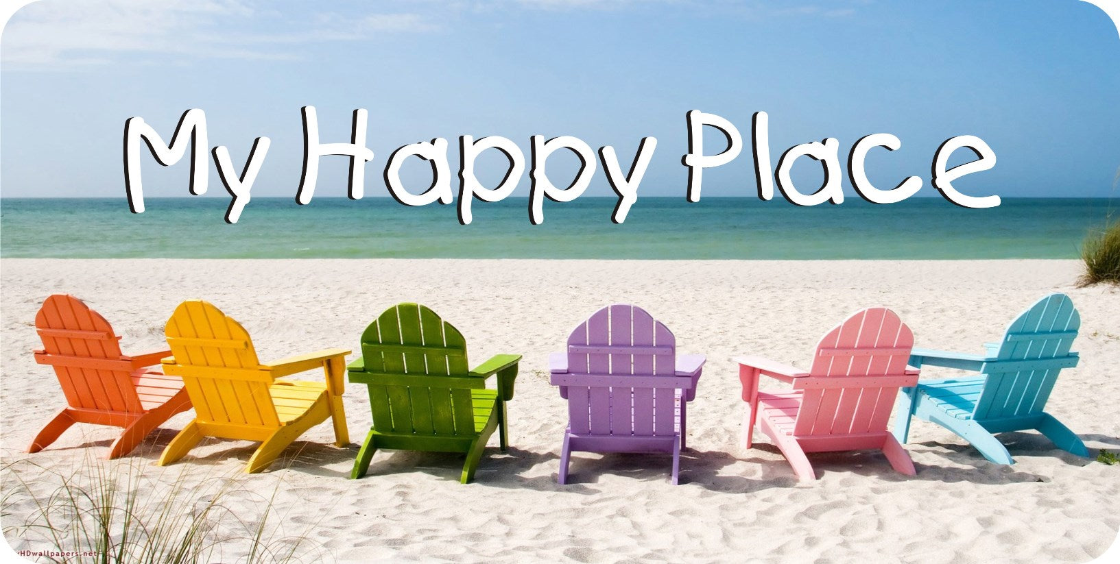 My Happy Place Photo License Plate – Auto License Plates Frames