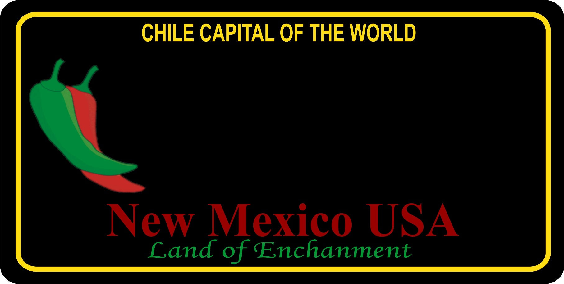 New Mexico Chile Capital Photo License Plate – Auto License Plates Frames