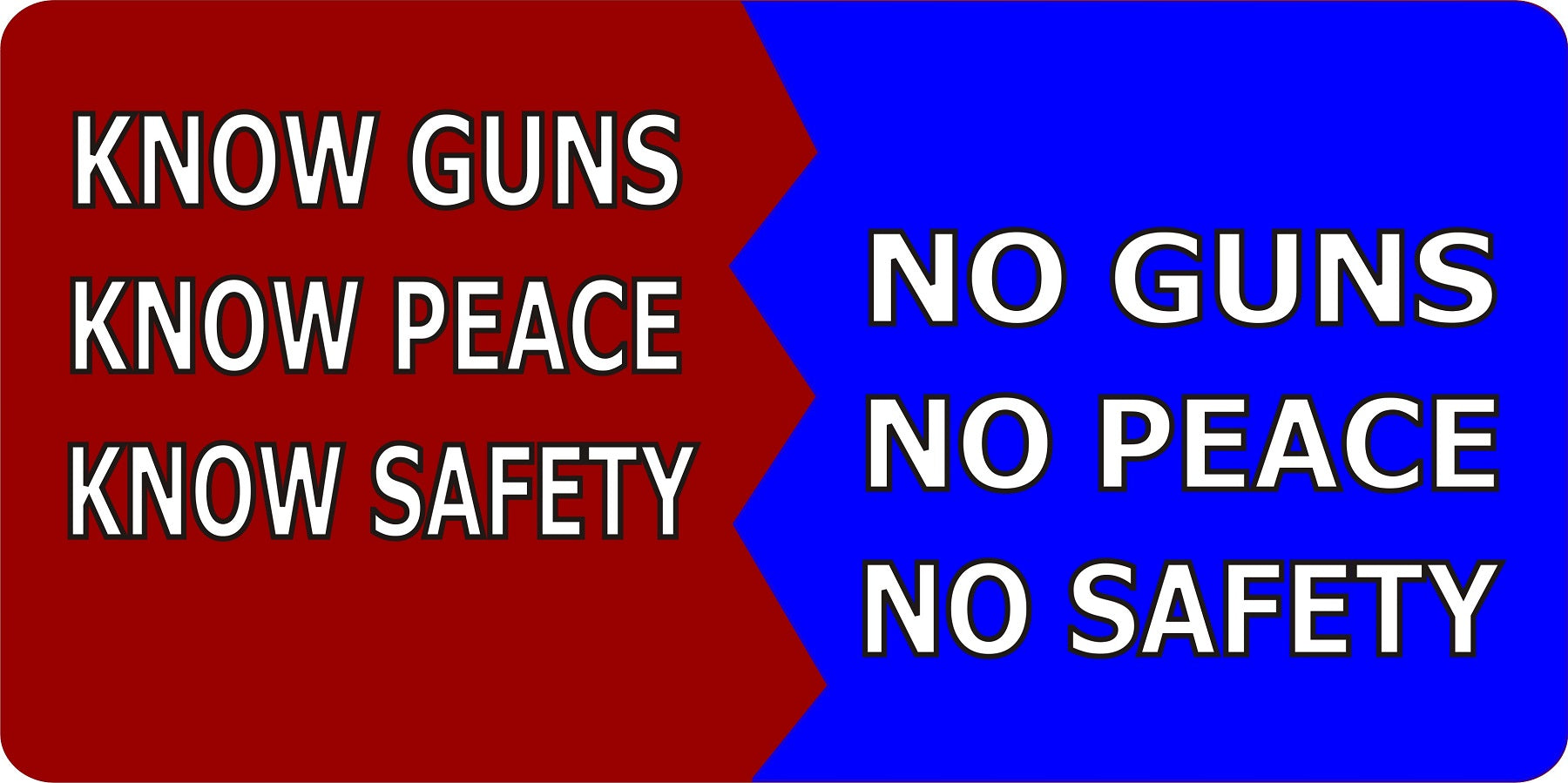 Know Guns Know Peace Photo License Plate – Auto License Plates Frames