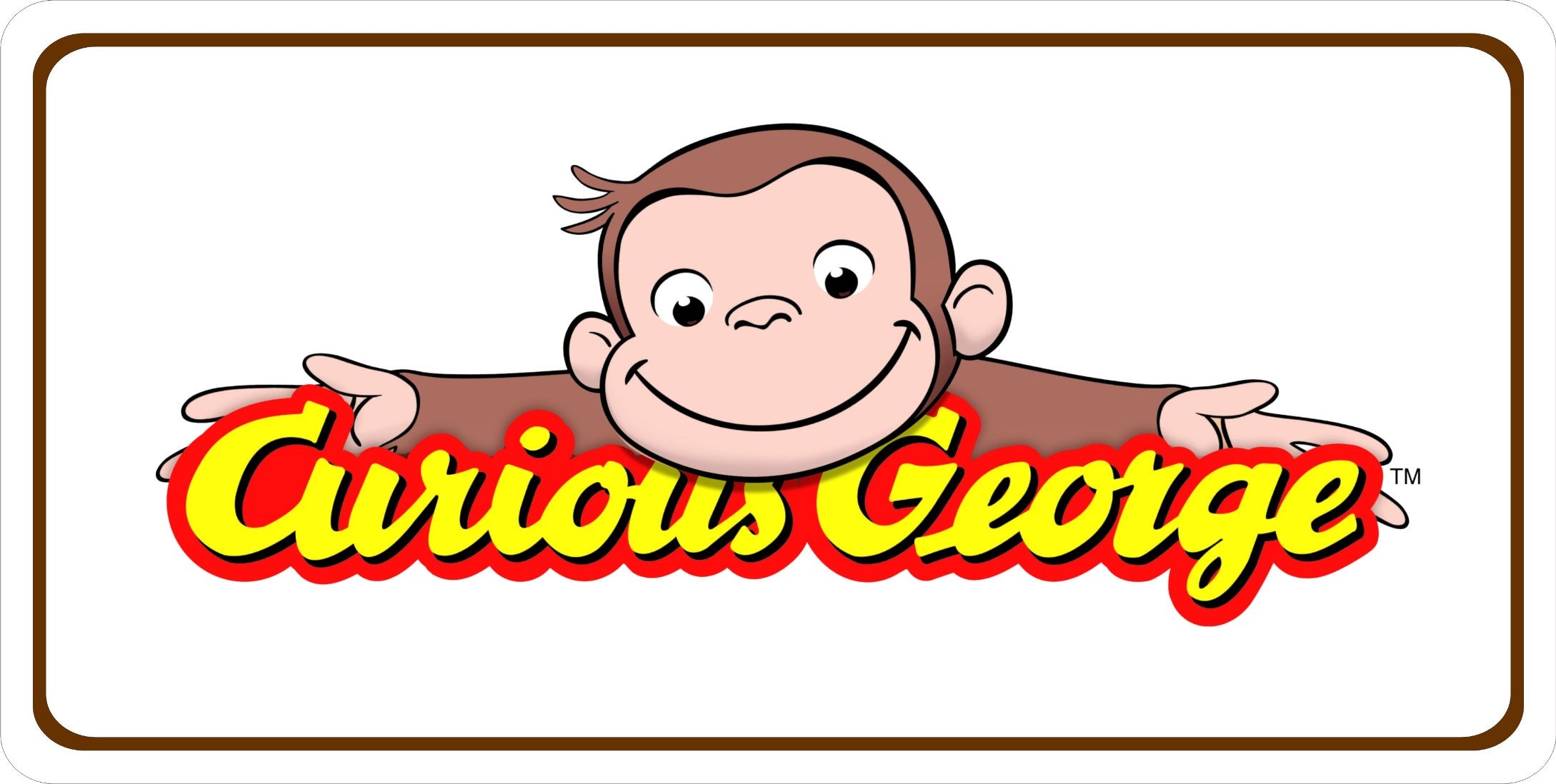 Curious George Photo License Plate – Auto License Plates Frames
