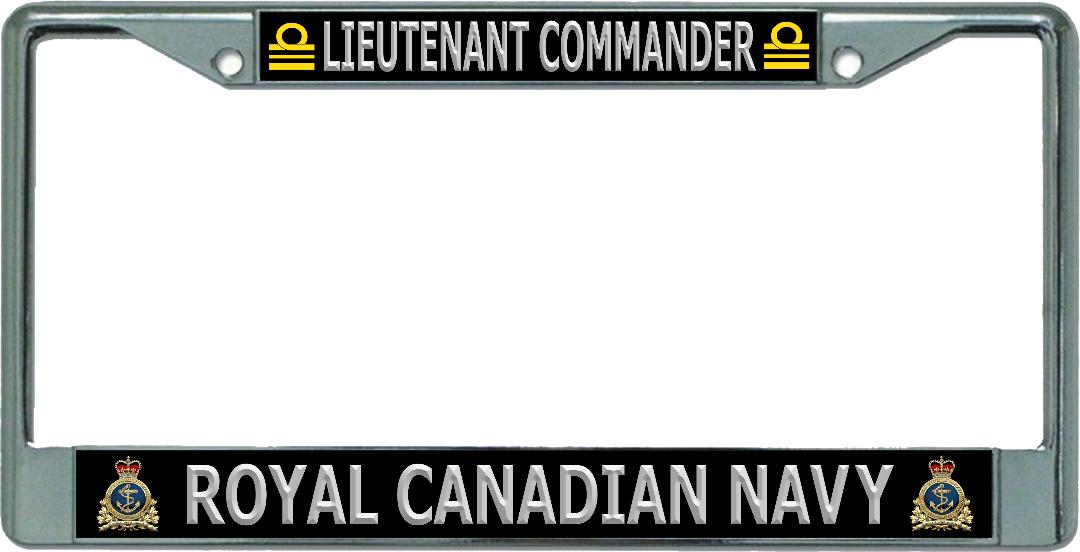 Royal Canadian Navy Lieutenant Commander Chrome Frame – Auto License ...