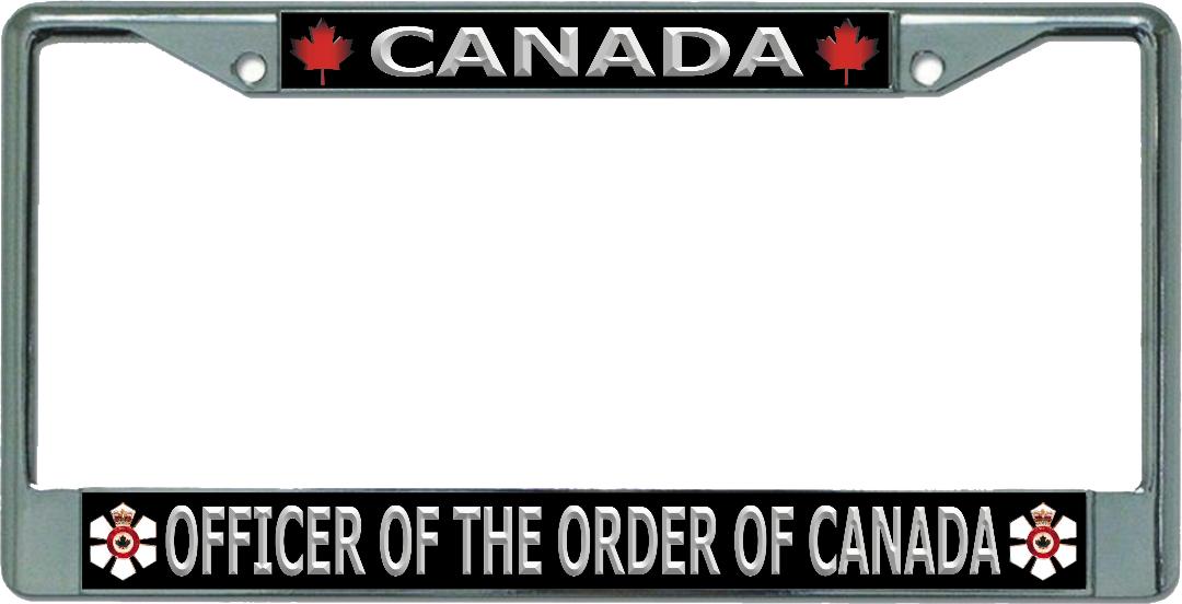 Canada Officer Of The Order Of Canada Chrome License Plate Frame – Auto ...