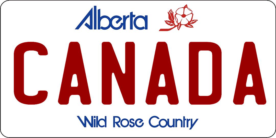Alberta Canada Photo License Plate – Auto License Plates Frames