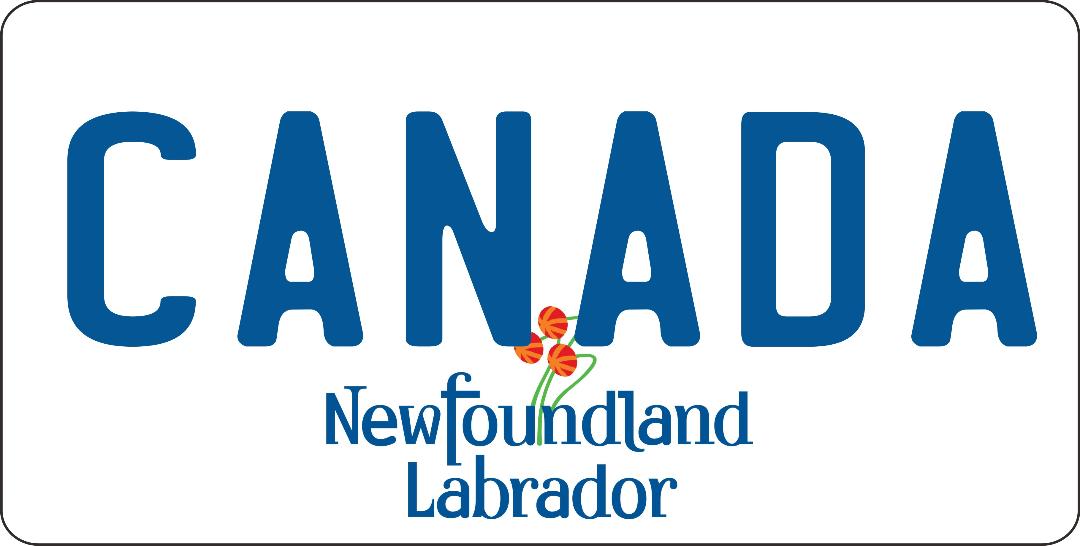 Newfoundland Labrador Canada Photo License Plate – Auto License Plates ...