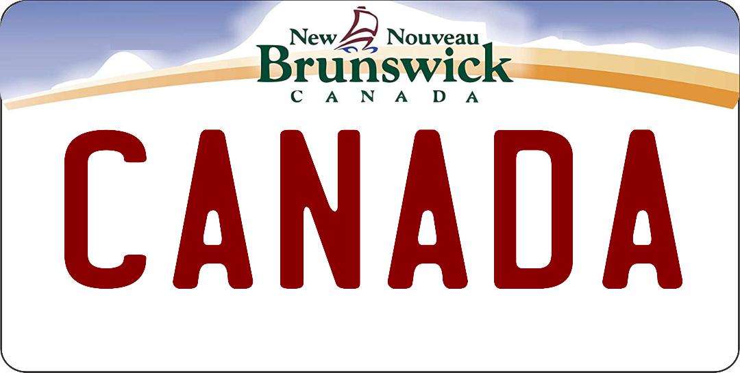 New Brunswick Canada Photo License Plate – Auto License Plates Frames