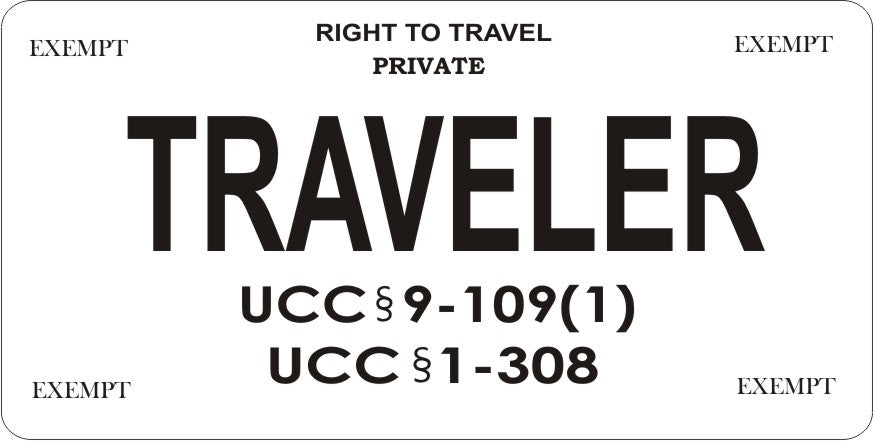 Right To Travel Traveler Photo License Plate – Auto License Plates Frames