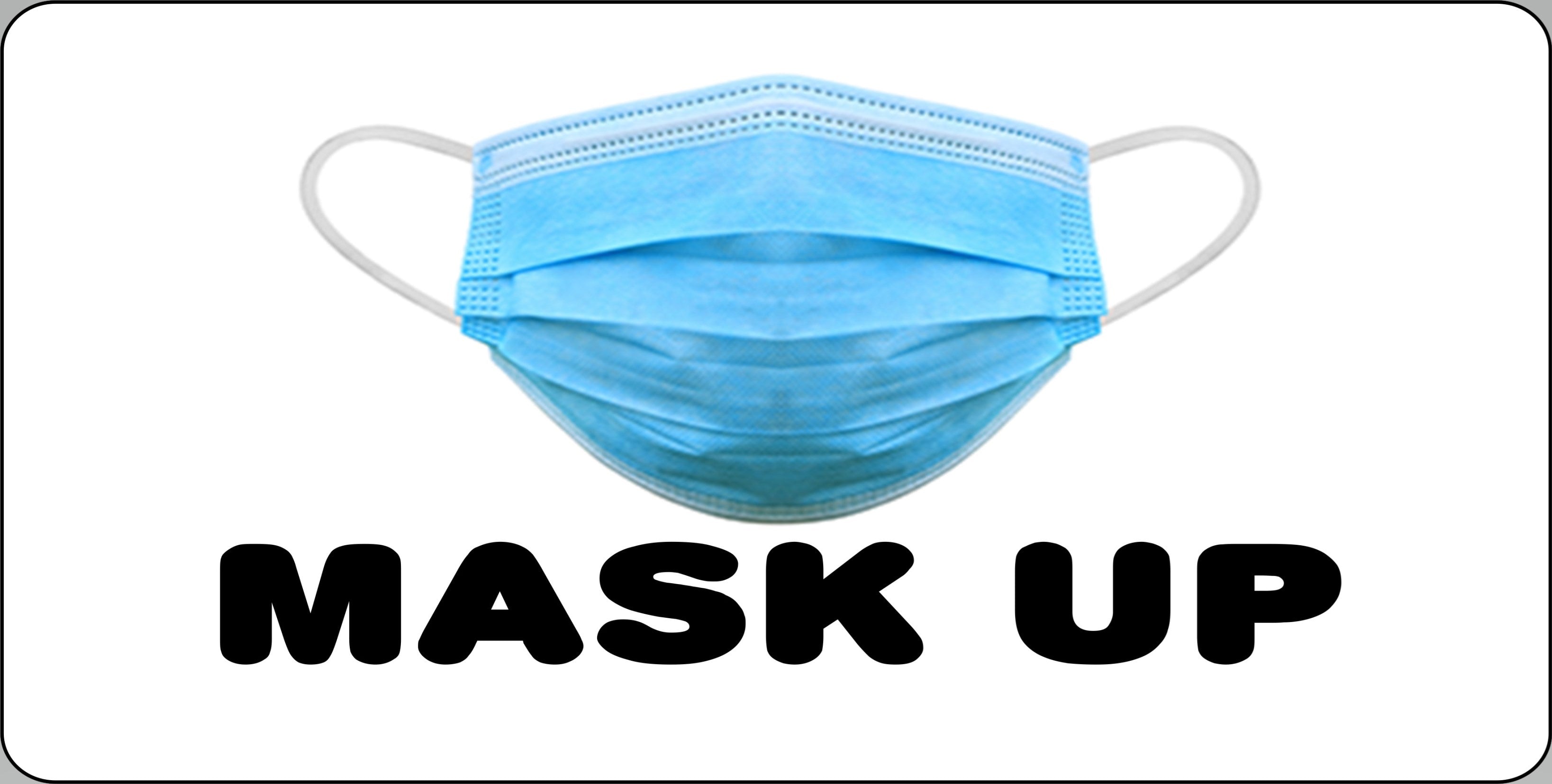 Mask Up Photo License Plate – Auto License Plates Frames