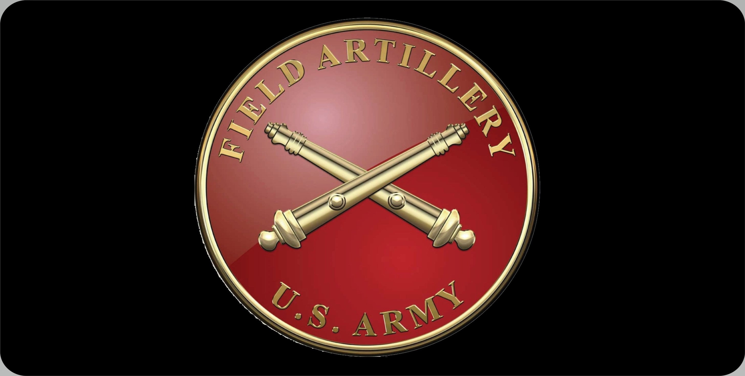 U.S. Army Field Artillery Photo License Plate – Auto License Plates Frames