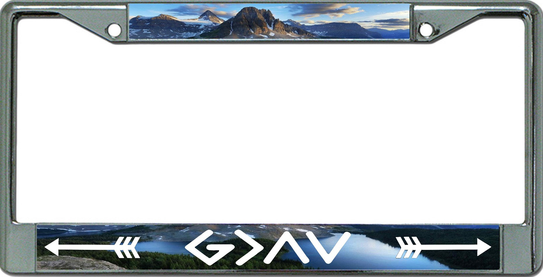 God Is Greater Than The Highs And Lows Chrome Frame – Auto License ...