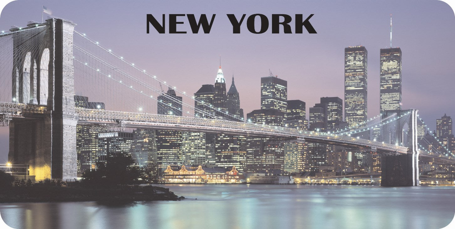 New York Skyline Photo License Plate – Auto License Plates Frames