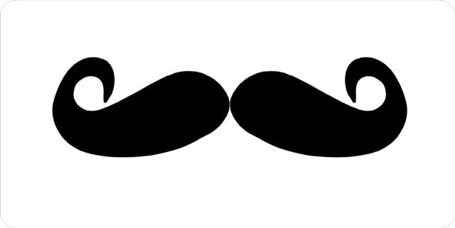Mustache Photo License Plate – Auto License Plates Frames
