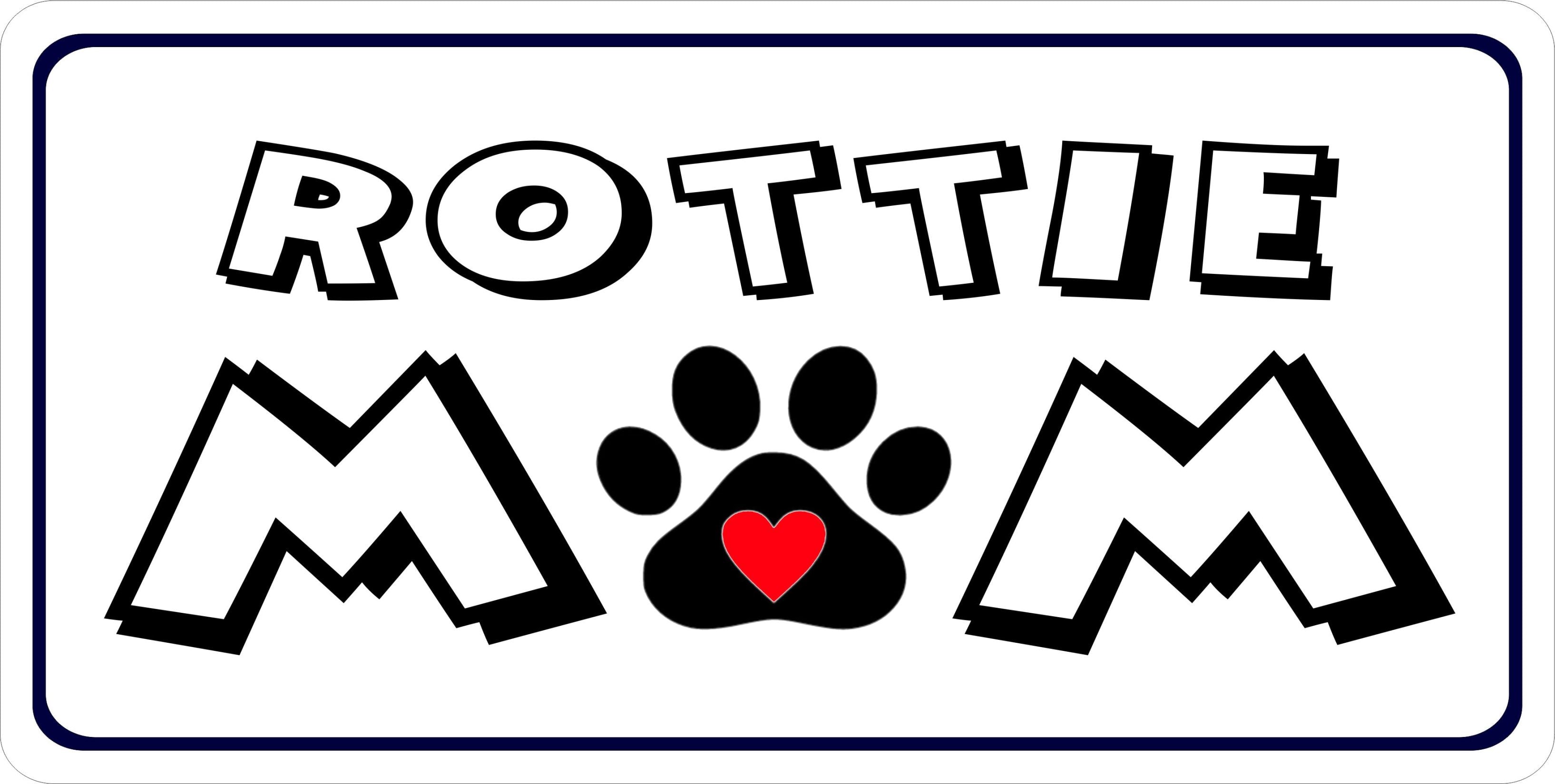 Rottie Mom Photo License Plate – Auto License Plates Frames